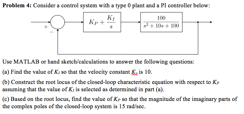 Solved Problem 4: Consider a control system with a type 0 | Chegg.com