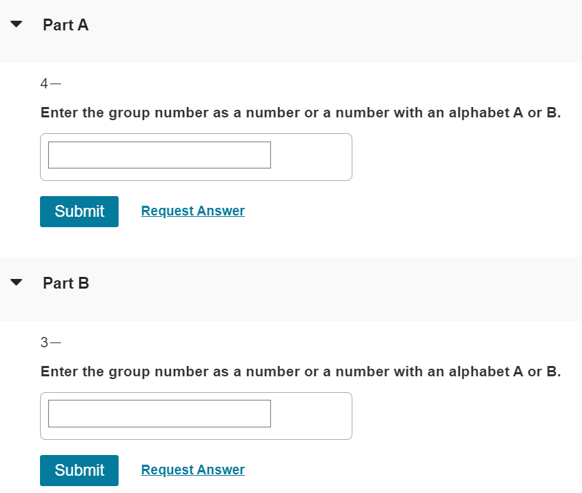 Solved Enter the group number as a number or a number with | Chegg.com