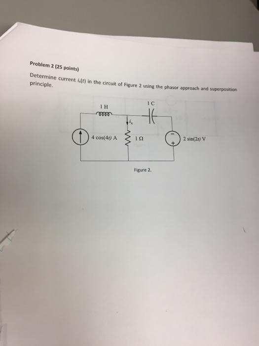 Solved Determine current i_x(t) in the circuit of Figure 2 | Chegg.com