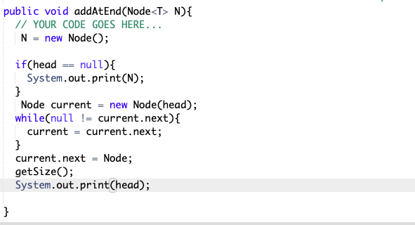 Solved public class LList { private Node head; private int | Chegg.com