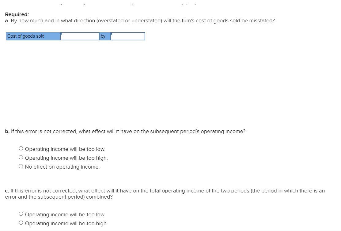 Required: a. By how much and in what direction | Chegg.com