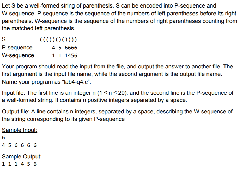 Solved Let S be a well-formed string of parenthesis. S can | Chegg.com