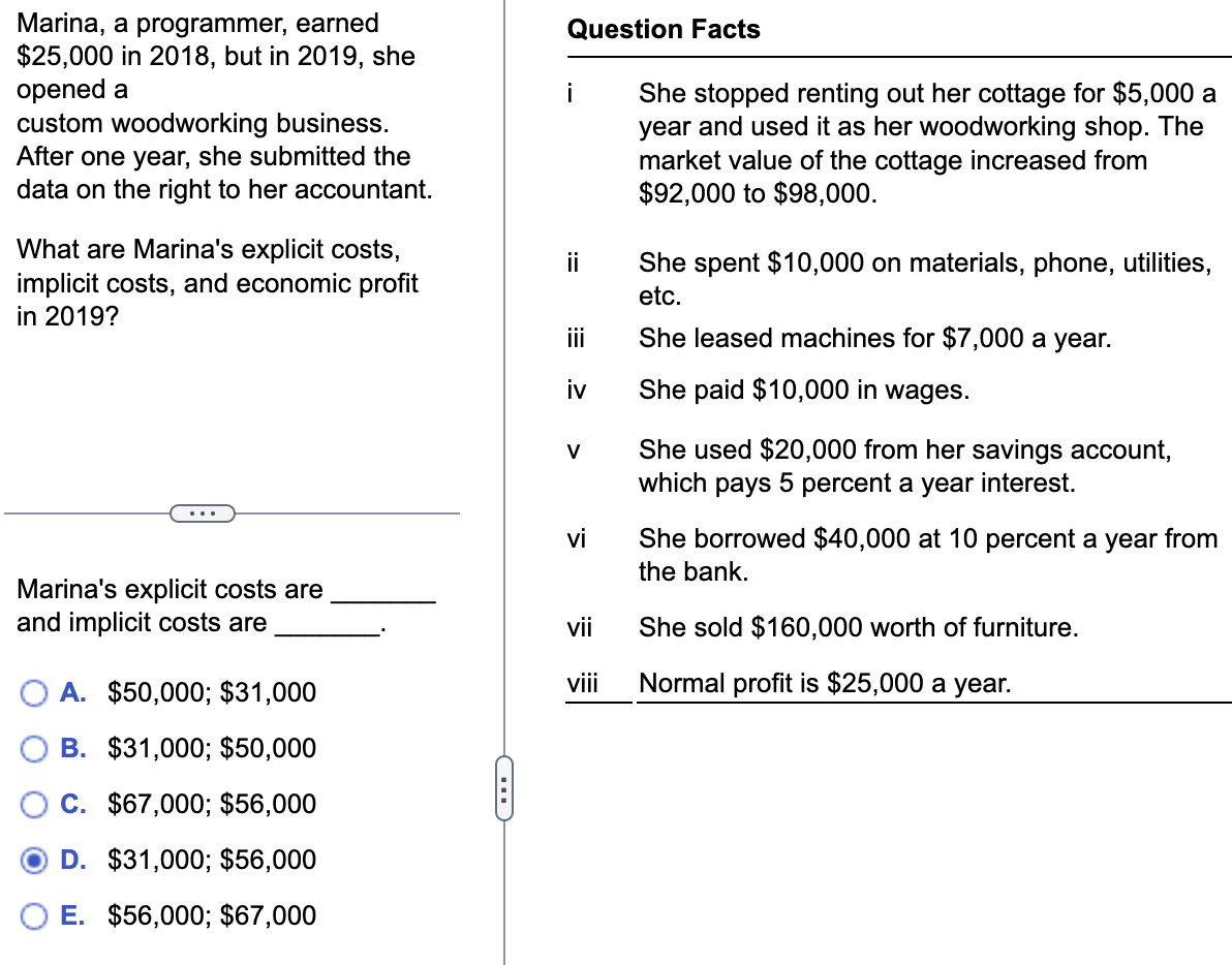 Solved Marina, a programmer, earned$25,000 ﻿in 2018 , ﻿but | Chegg.com