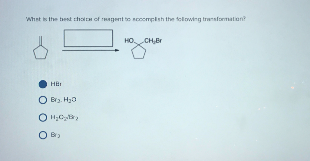 Solved What is the best choice of reagent to accomplish the | Chegg.com