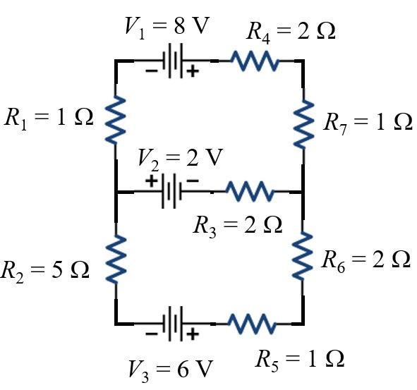 Solved Find the current going through each resistor, and the | Chegg.com