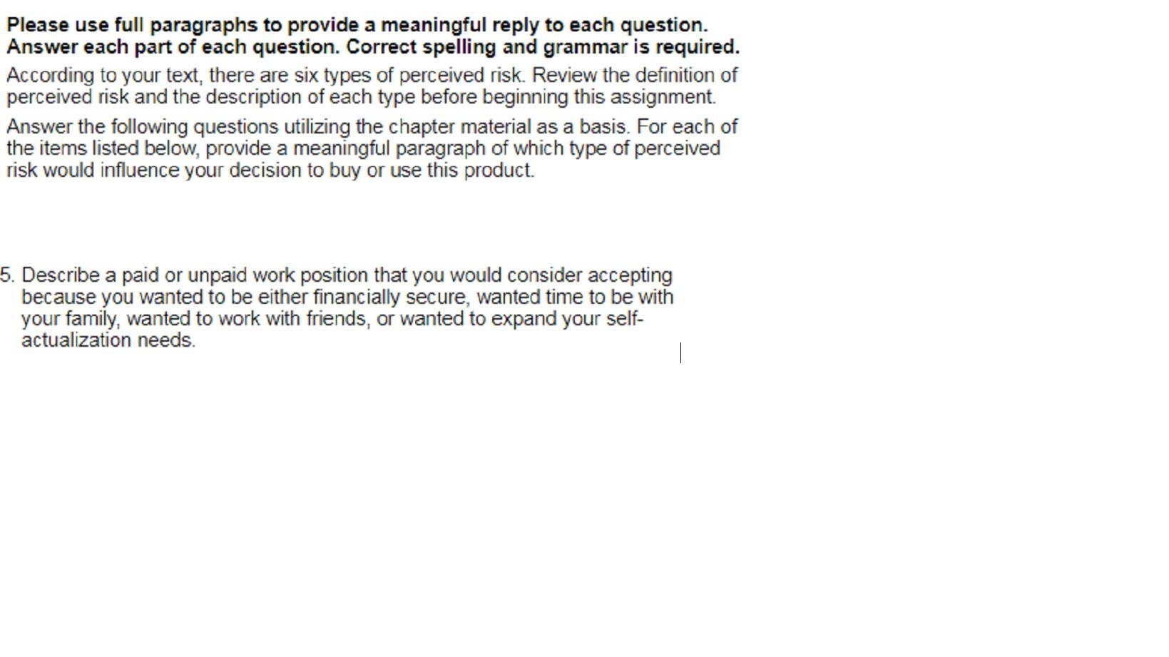 Solved Please use full paragraphs to provide a meaningful | Chegg.com