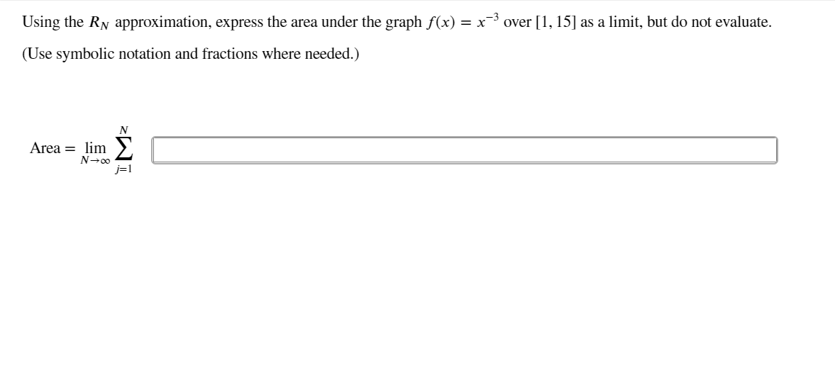 Solved Using the Ry approximation, express the area under | Chegg.com