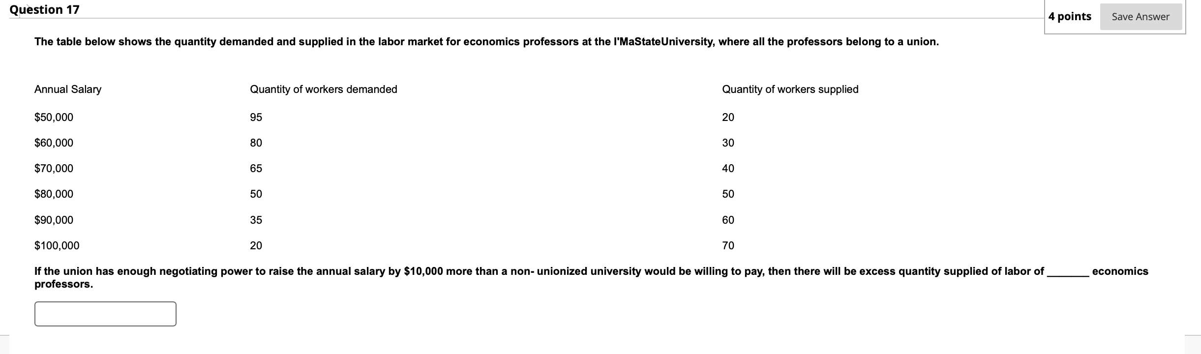 Solved Question 10 4 points The table shows levels of | Chegg.com
