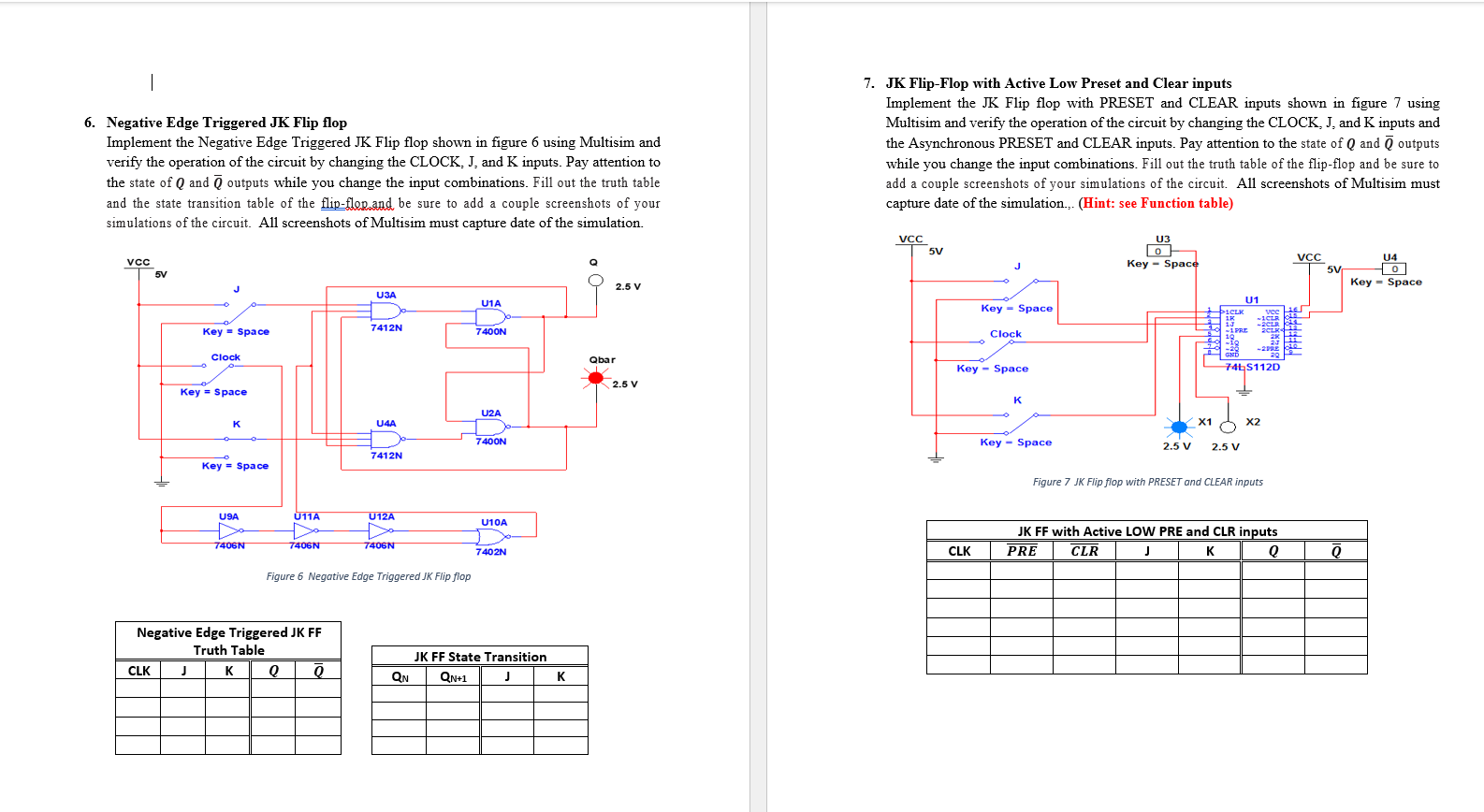 Procedure 1. Positive Edge Triggered SR Flip flop | Chegg.com