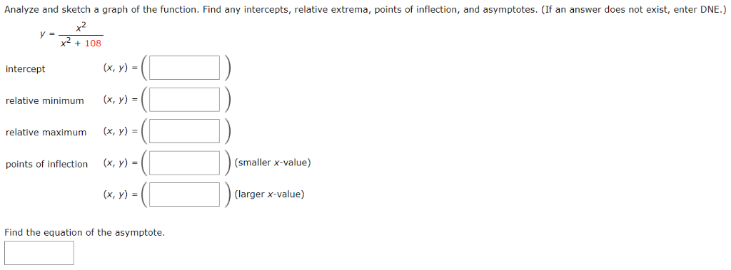 Solved Analyze and sketch a graph of the function. Find any | Chegg.com