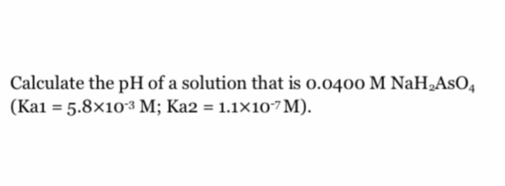 Solved Calculate The Ph Of A Solution That Is