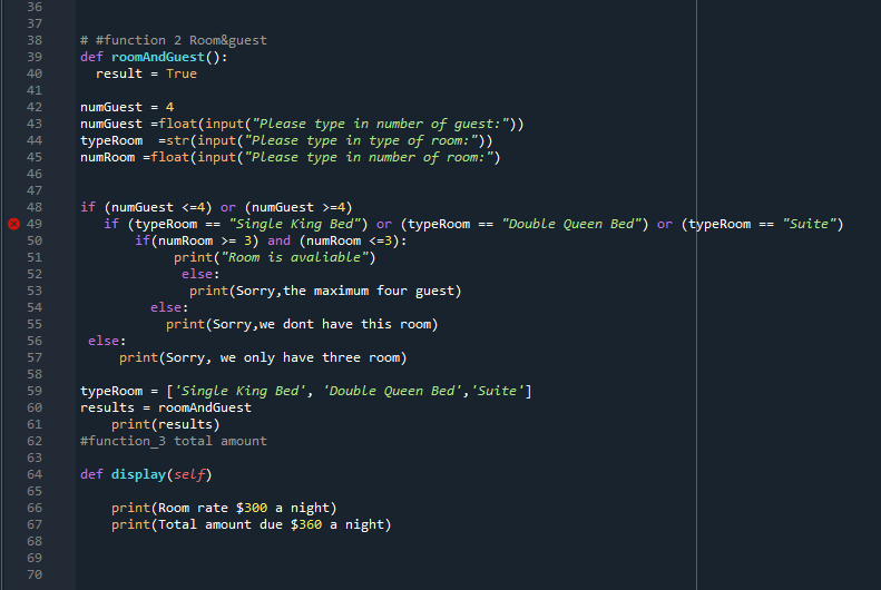 Solved The procedure of booking a hotel room is | Chegg.com