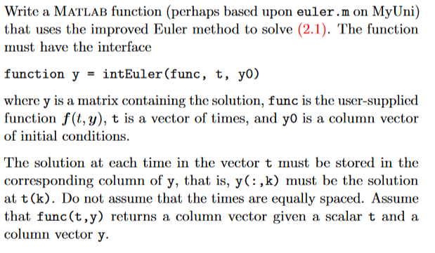 Solved Edit: What do you mean by "Matlab" ? that not even a | Chegg.com