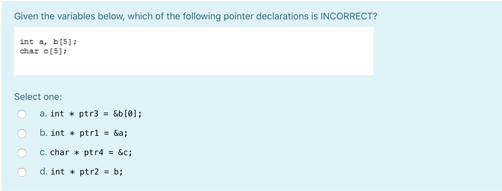 Solved Given the variables below, which of the following | Chegg.com