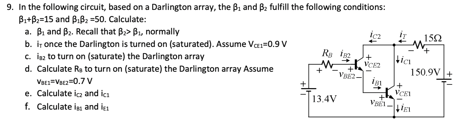 Solved IT 1502 9. In the following circuit, based on a | Chegg.com
