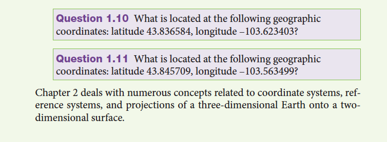 Solved Chapter 1 IT'S A GEOSPATIAL WORLD OUT THERE 5. Click | Chegg.com