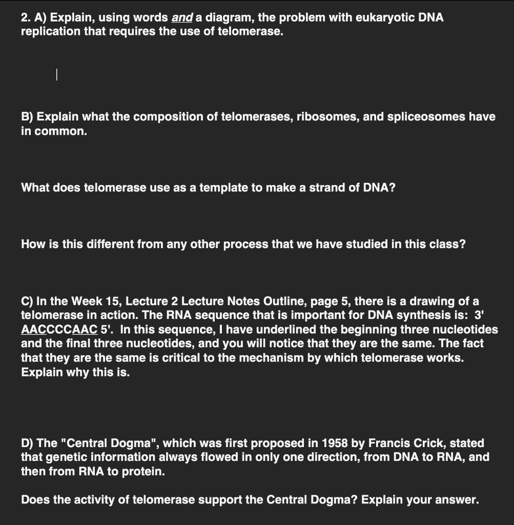 Solved Please answer each questions, doesn't have to be | Chegg.com
