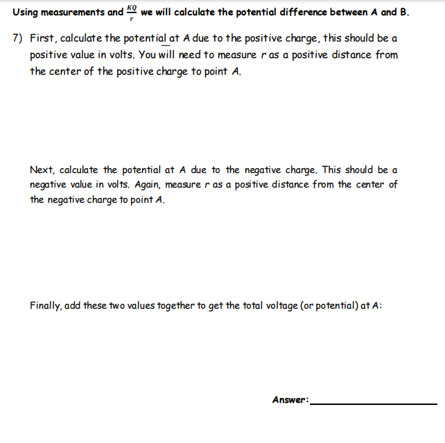Solved For all calculations use actual measured distances to | Chegg.com