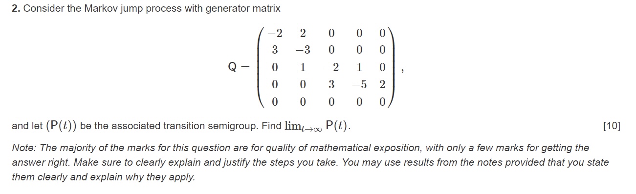Solved Since the Markov chain is not irreducible, how can we | Chegg.com