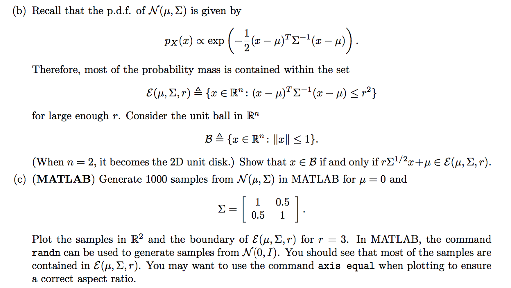 3. [15 points (G) Visualization of Gaussian | Chegg.com