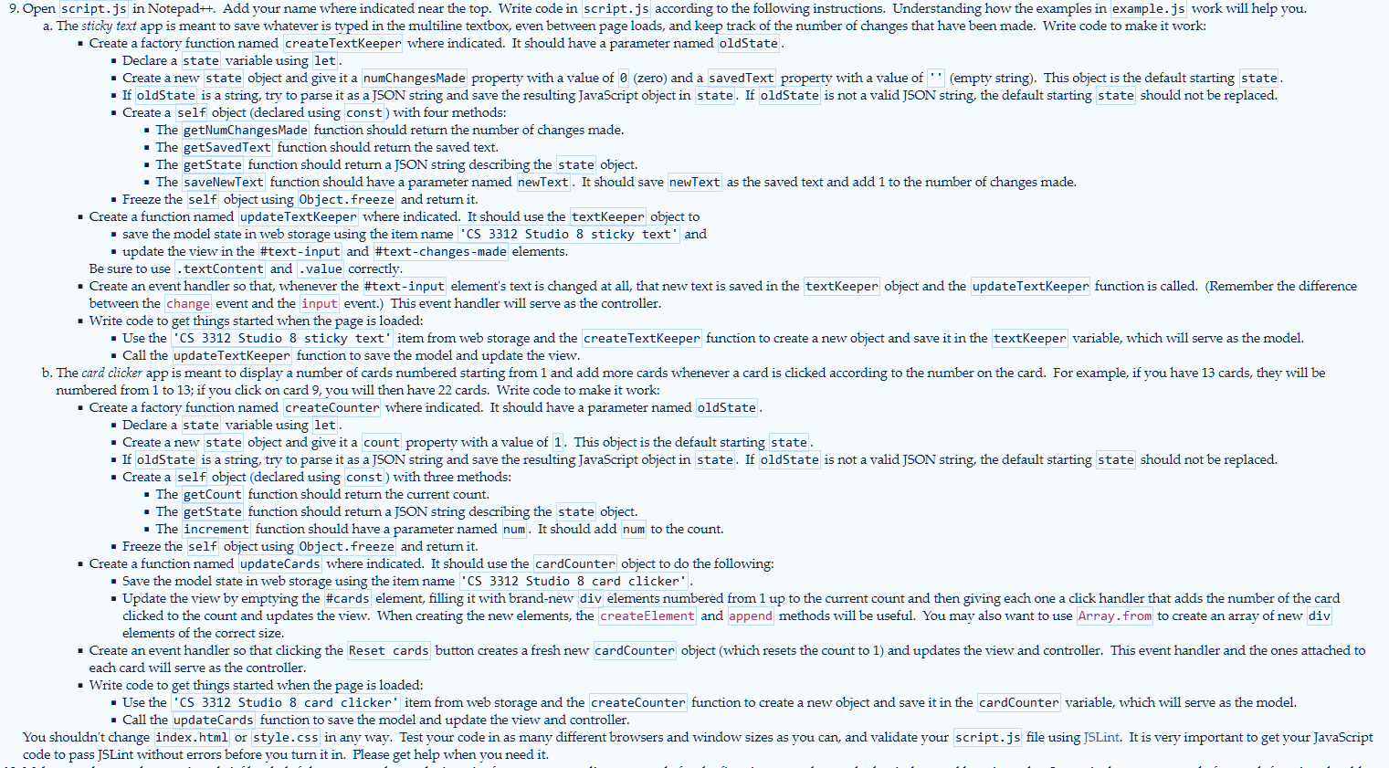 Solved script.js code: // All the code below will be run | Chegg.com