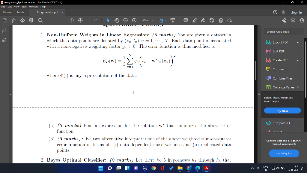 Assignment_4.pdf - Adobe Acrobat Reader DC (32-bit) | Chegg.com