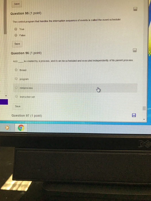 Solved The control program that handles the interruption on | Chegg.com