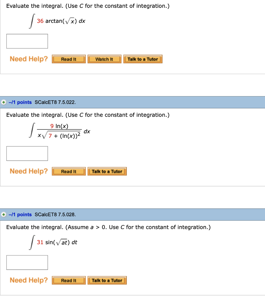 Solved Evaluate the integral. (Remember to use absolute | Chegg.com