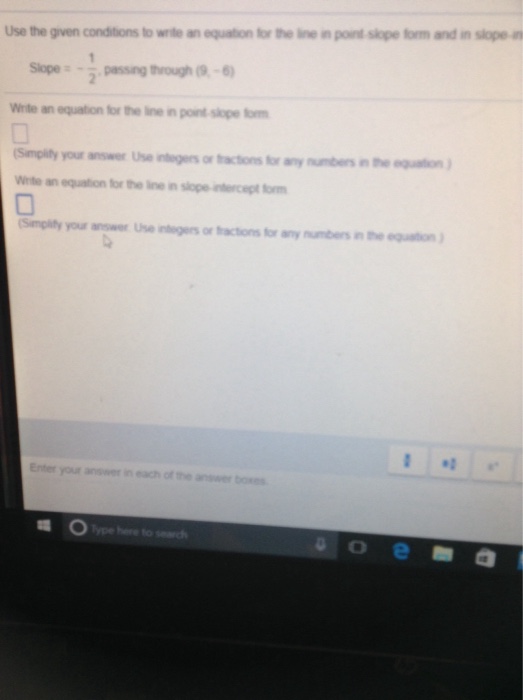 Solved Use the given conditions to write an equation for the | Chegg.com