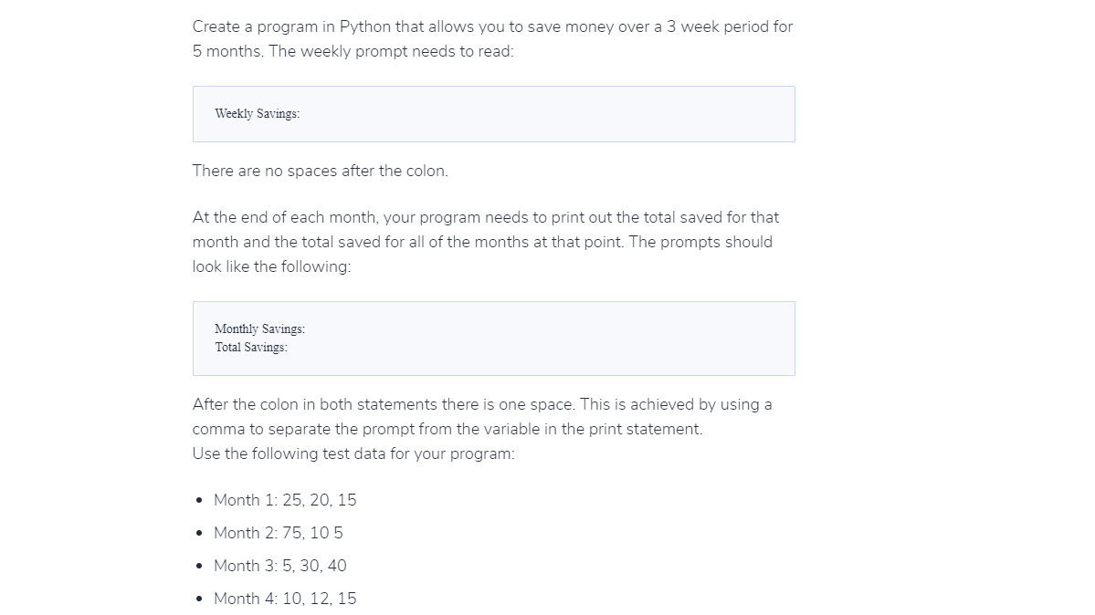 Solved Create a program in Python that allows you to save | Chegg.com