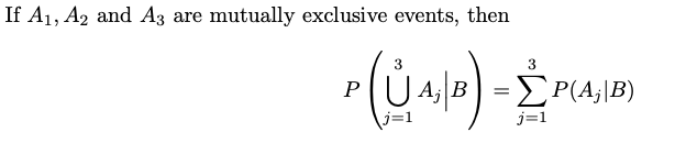 Solved If A1, A2 and A3 are mutually exclusive events, then | Chegg.com