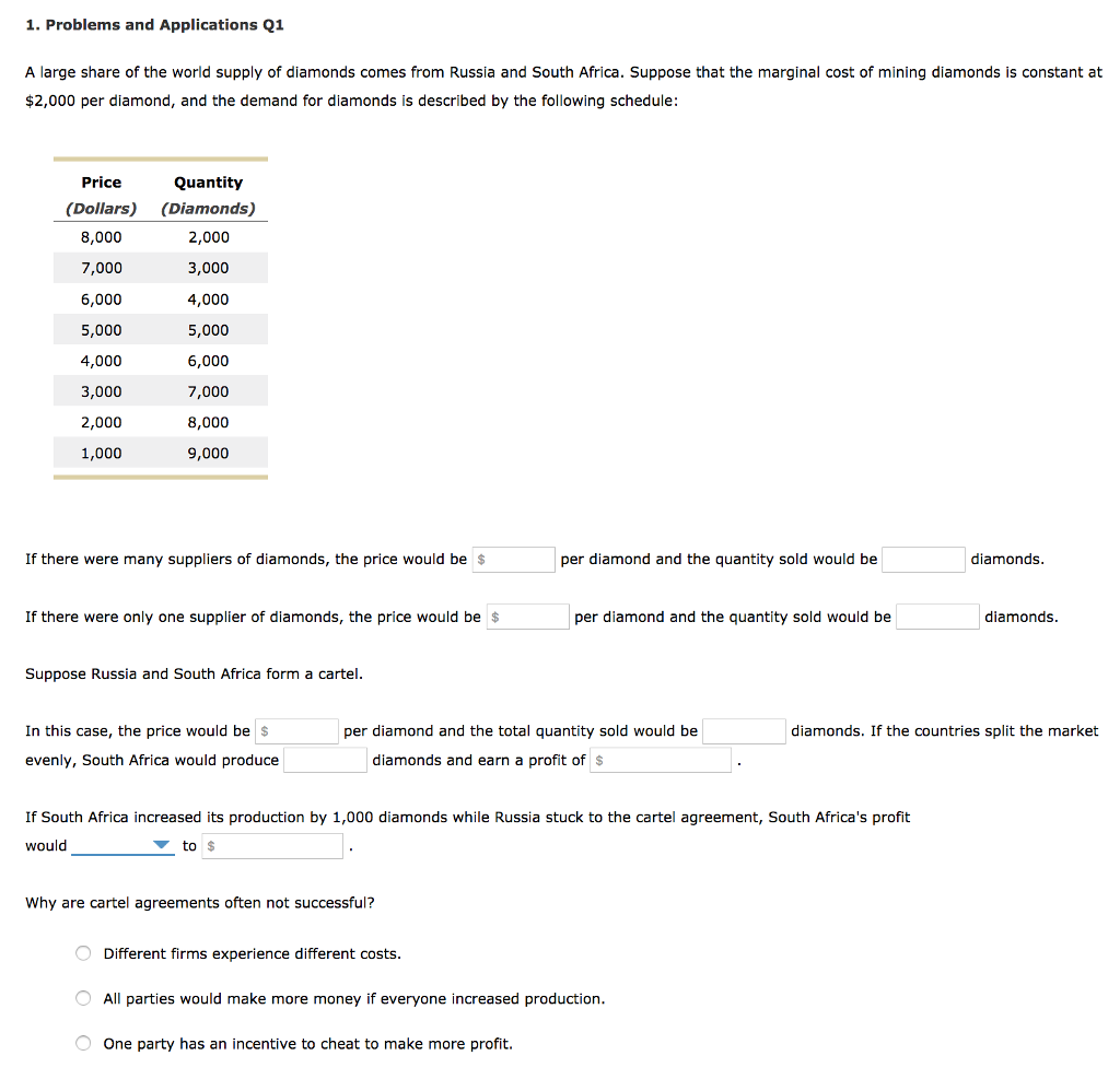 Solved 1. Problems and Applications Q1 A large share of the | Chegg.com