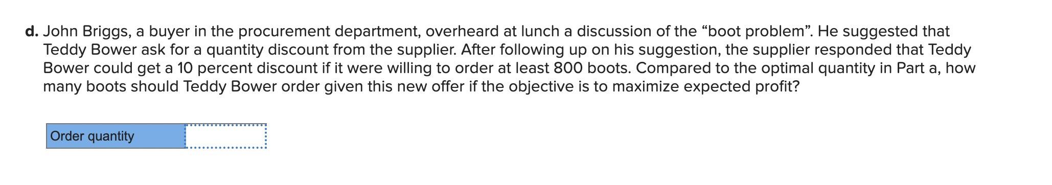 Solved PA 13-6 (Algo) To ensure a full line of outdoor | Chegg.com