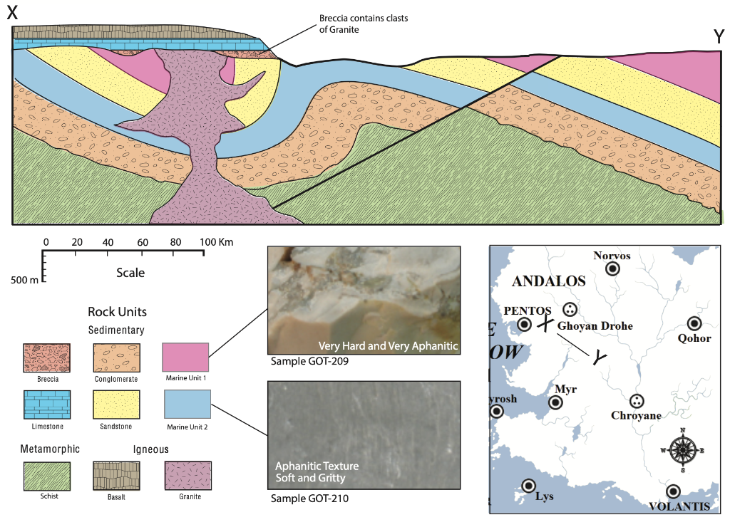 Solved 1. The contact between the limestone and the granite | Chegg.com