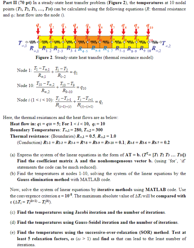 Solved In a steady-state heat transfer problem (Figure 2), | Chegg.com