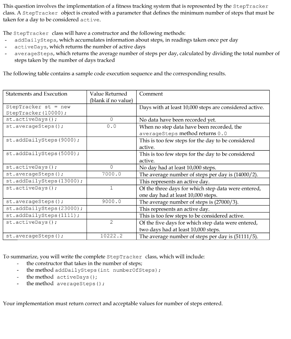 Solved This question involves the implementation of a | Chegg.com
