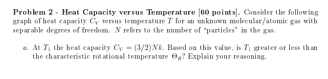 Problem 2 - Heat Capacity versus Temperature (60 | Chegg.com