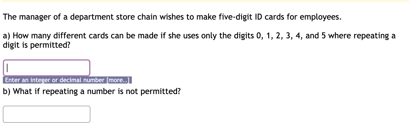 Solved The manager of a department store chain wishes to | Chegg.com