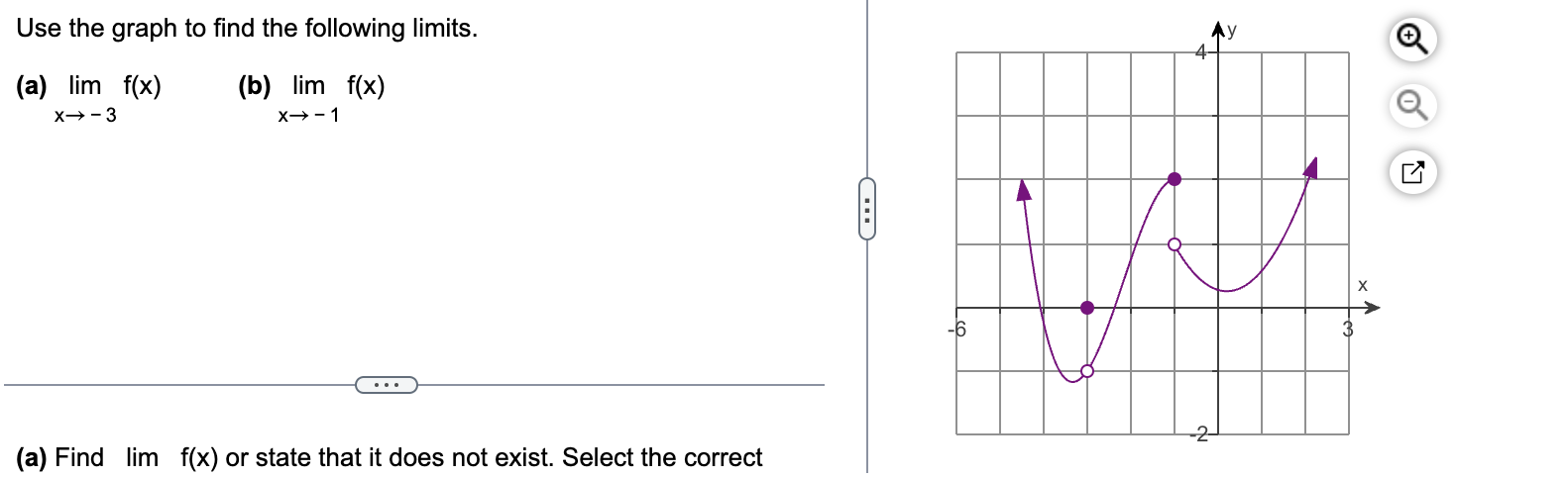 Solved Use the graph to find the following limits. (a) | Chegg.com