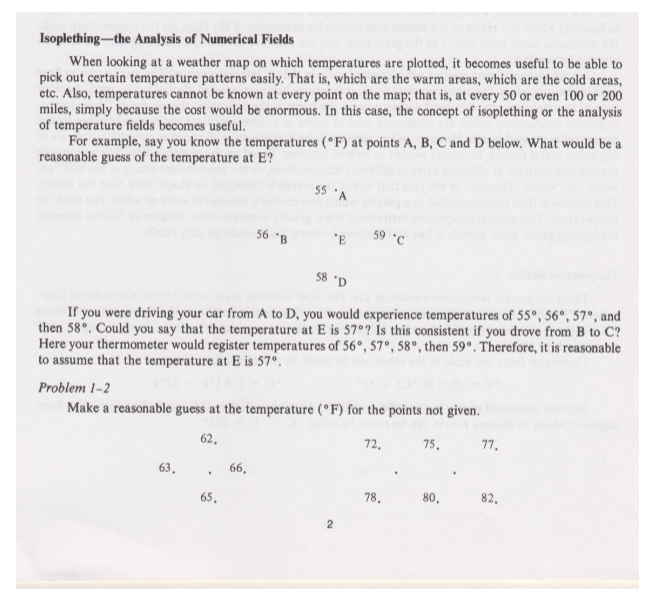 Isoplething - the Analysis of Numerical Fields When | Chegg.com