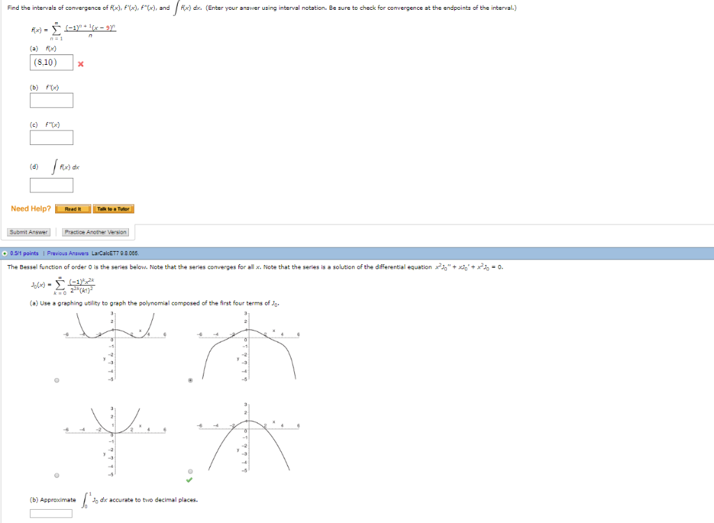 Solved Find the intervals of convergence of Rx), F"(x), | Chegg.com