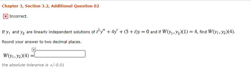 Solved Chapter 3, Section 3.2, Additional Question 02 X | Chegg.com