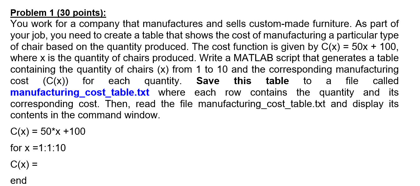 Solved MATLAB NOT PYTHON!! MATLAB PLEASE!! MATLAB!! Thank | Chegg.com Solved MATLAB NOT PYTHON!! MATLAB PLEASE!! MATLAB!! Thank | Chegg.com