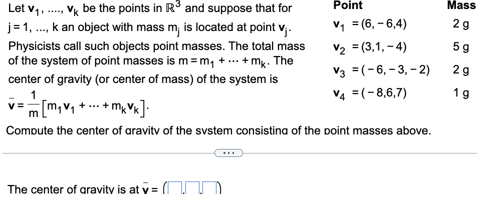 Solved Let v1,….,vk be the points in R3 and suppose that for | Chegg.com