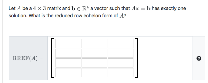 Solved Let A be a 4 x 3 matrix and b € R4 a vector such that | Chegg.com