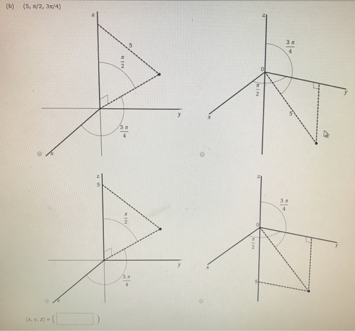 Solved Plot the point whose spherical coordinates are given. | Chegg.com Solved Plot the point whose spherical coordinates are given. | Chegg.com