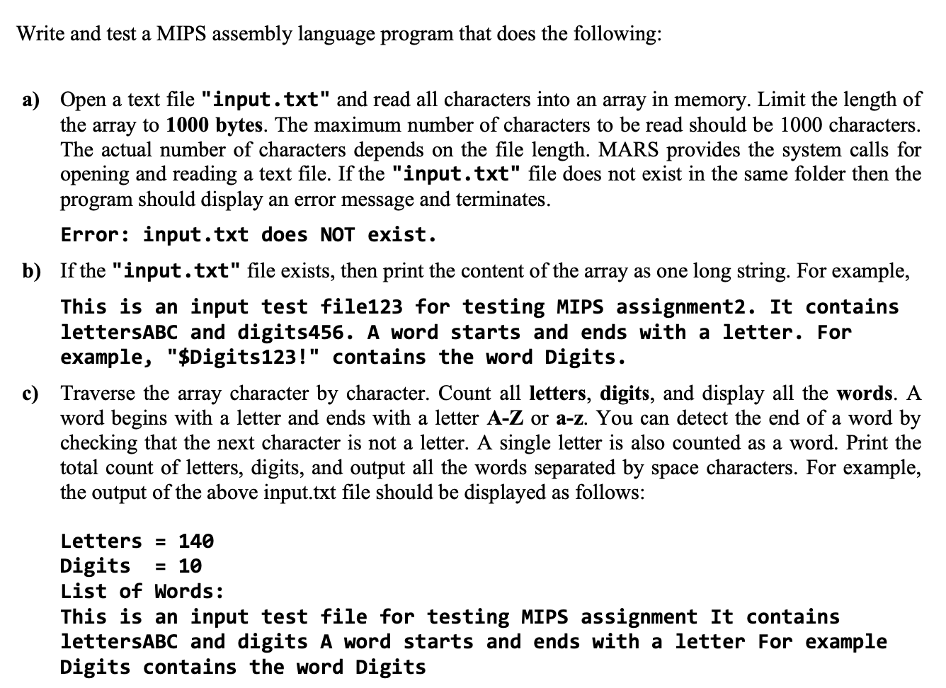 Solved Write and test a MIPS assembly language program that | Chegg.com