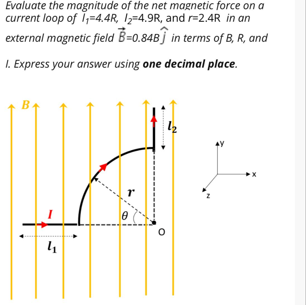 Solved Evaluate the magnitude of the net magnetic force on a | Chegg.com