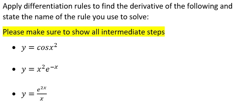 Solved Apply differentiation rules to find the derivative of | Chegg.com