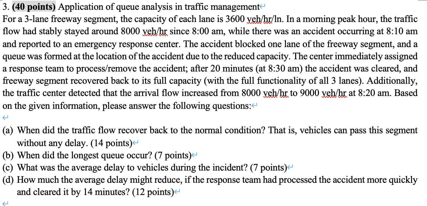 Solved 3. (40 points) Application of queue analysis in | Chegg.com Solved 3. (40 points) Application of queue analysis in | Chegg.com
